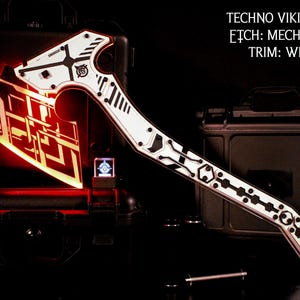 CUSTOM - the Techno Viking - Cyberpunk Weapon - LED Axe - Acrylic Axe ...