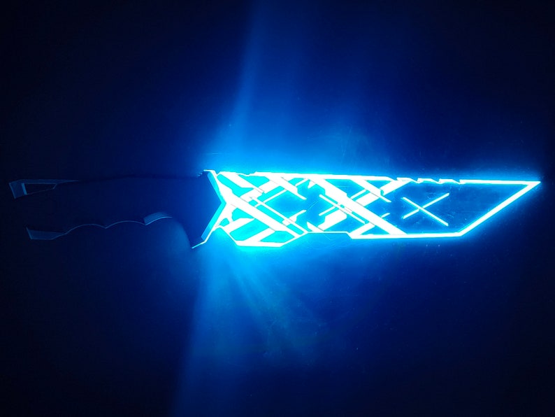 Custom Cyberpunk LED Knife - the Goliath, Color Changing Blade ...