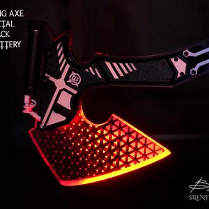 CUSTOM - the Techno Viking - Cyberpunk Weapon - LED Axe - Acrylic Axe ...