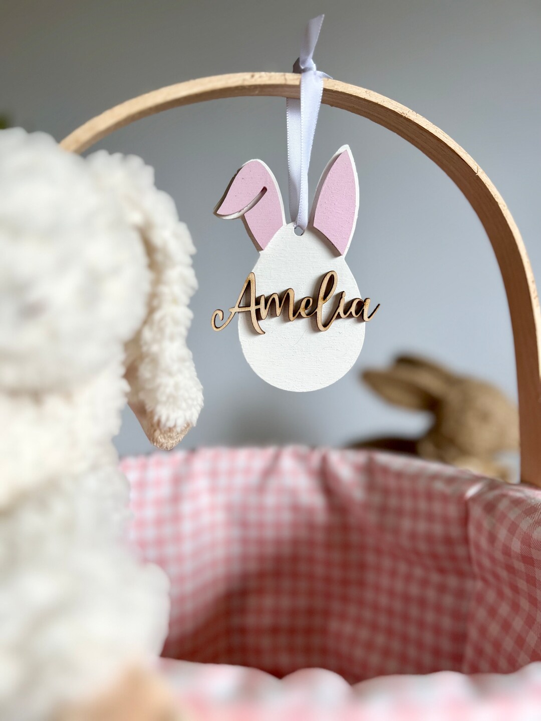 Personalized Easter Basket, Easter Gift, Easter Basket Name Tag, Easter ...