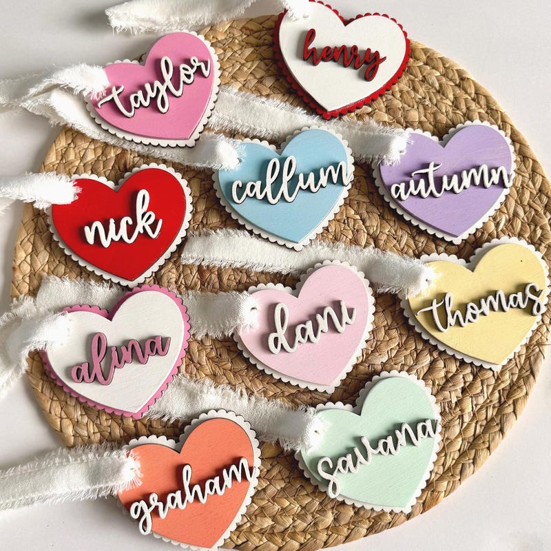 Wooden Heart Name Paint - Etsy