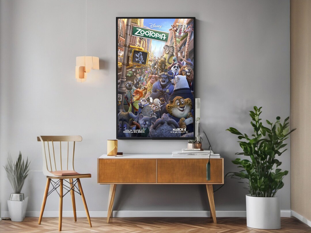 Zootopia_custom Portrait,wall Decor,decorative Paintings,wall Art,room ...