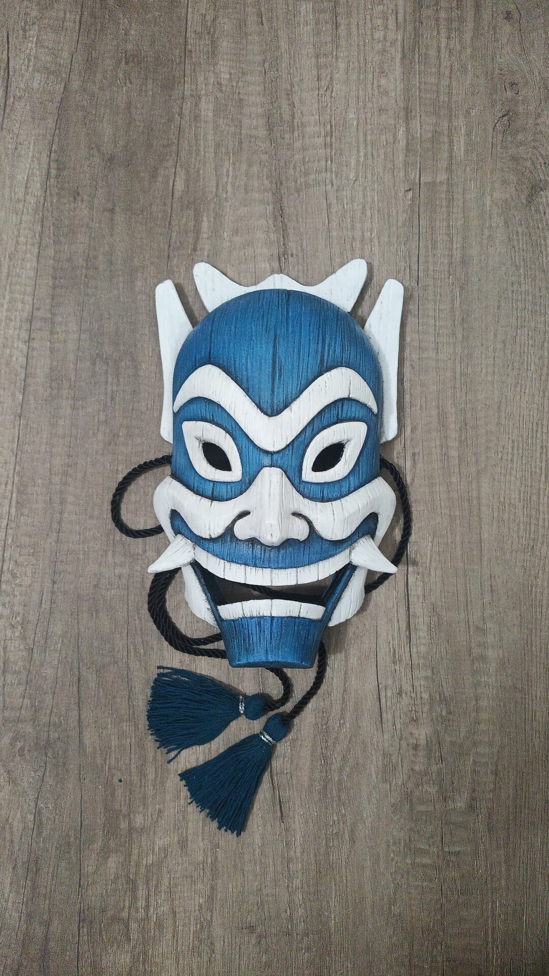 Japanese Blue Mask Cosplay Spirit. Blue Ghost Japon Aang - Etsy