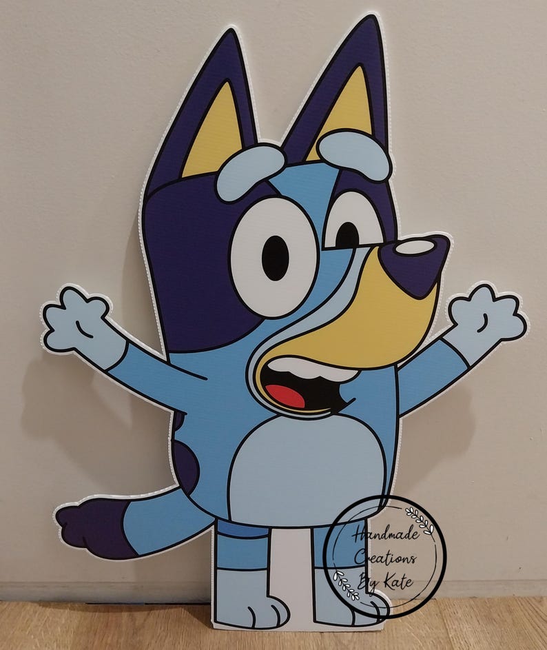 Bluey Corflute Cutout Standee - Etsy Australia