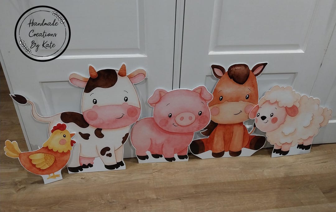 Farm Animals Corflute Cutout Standee - Etsy Australia