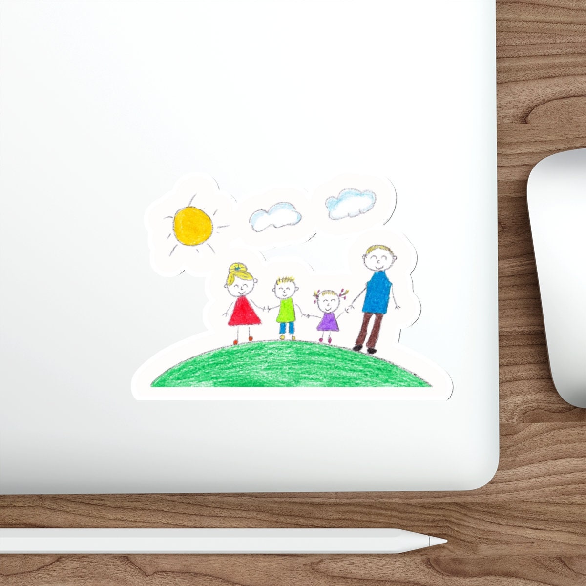 Custom Sticker Kid Artwork Decal Customize Your Child Art Label ...