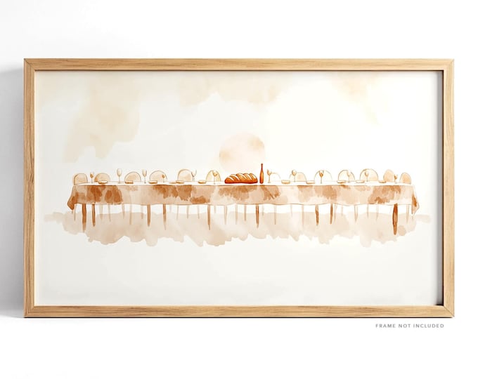 Jesus the Last Supper Canvas Wall Art Poster Holy Modern Bible Verse ...