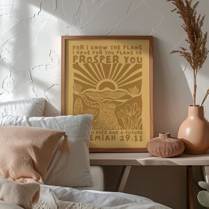 Jeremiah 29 11 - Bible Verse Wall Art Print Poster - Christian Gift ...