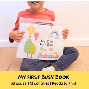 My First Busy Book, Hands-on Educational Quiet Book, Kids Learning ...