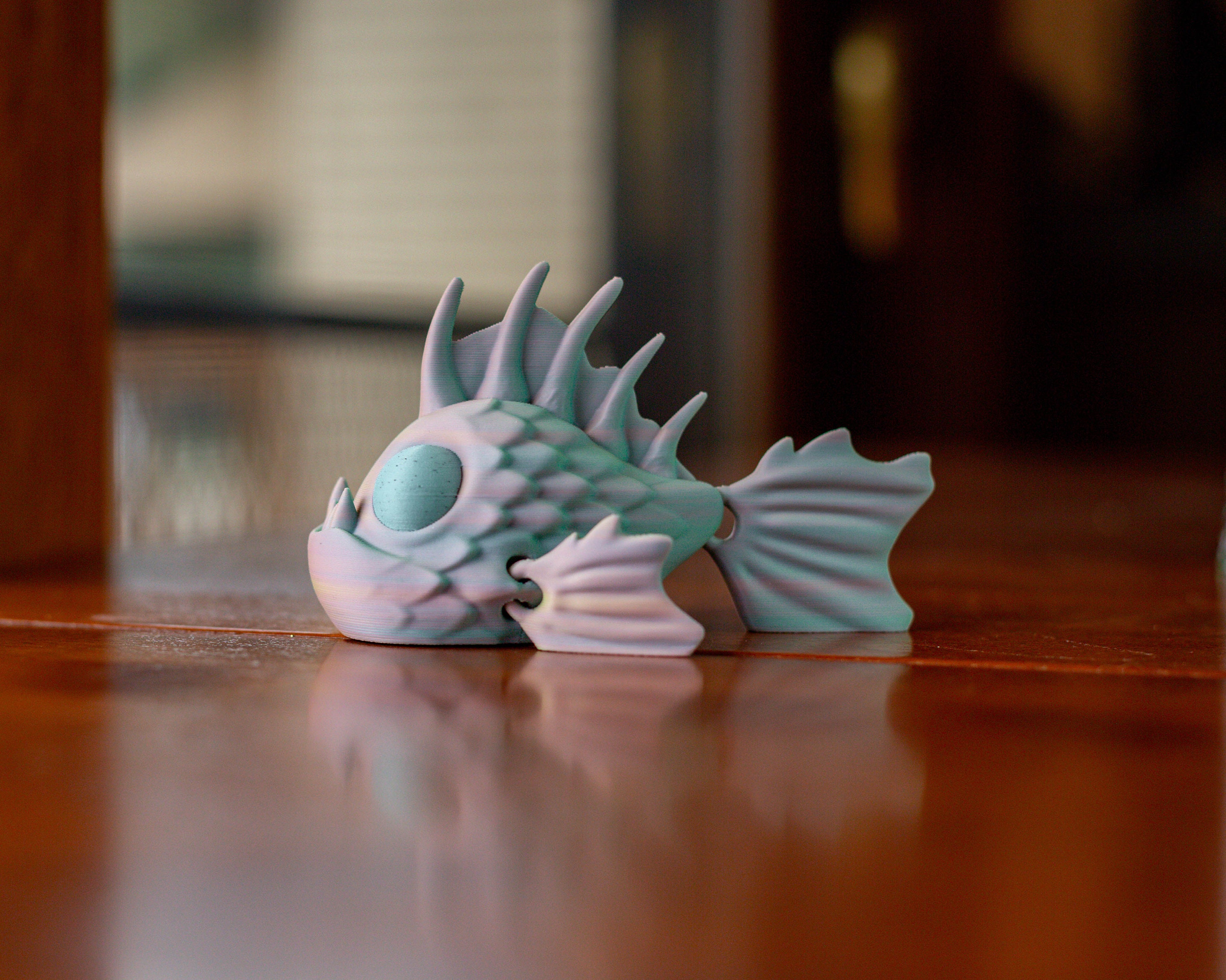 3D Printed Moss Eater Cute Creepy Zombie Fish Sensory Toy for Stress ...