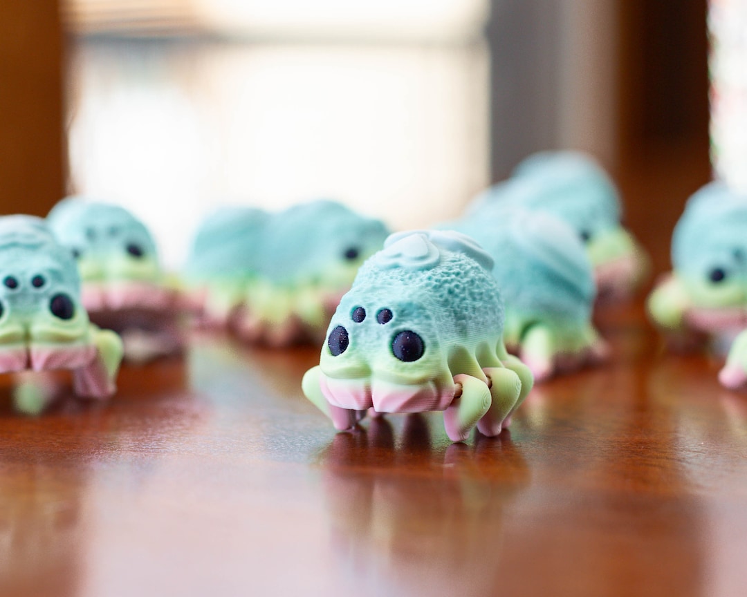 3D Printed Mini Spider Figurines Articulated Toy Eco-friendly Decor ...