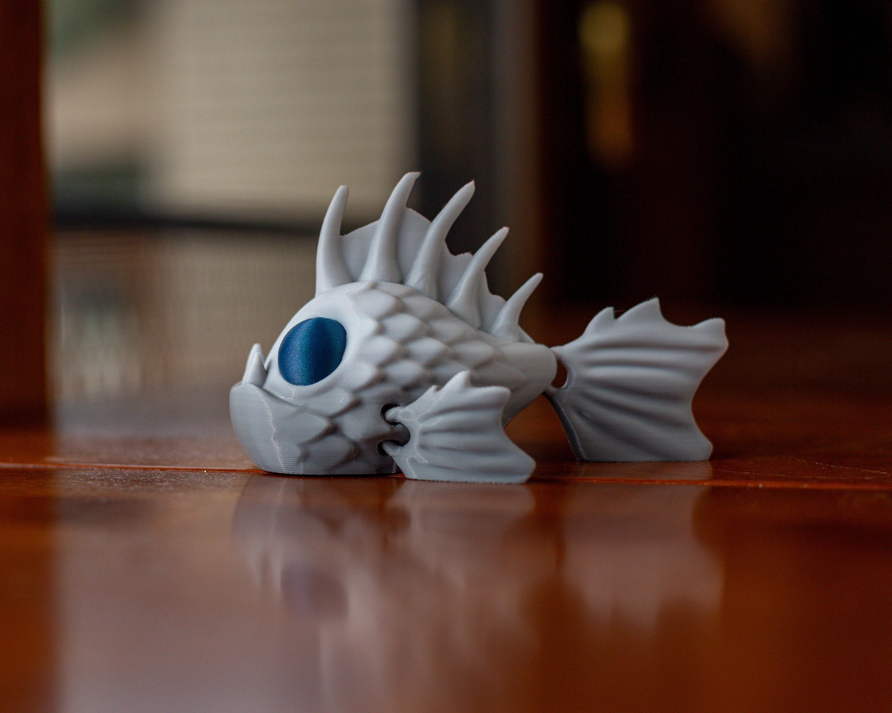 3D Printed Moss Eater Cute Creepy Zombie Fish Sensory Toy for Stress ...
