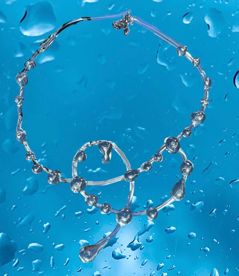Rain Drop Necklace - Etsy