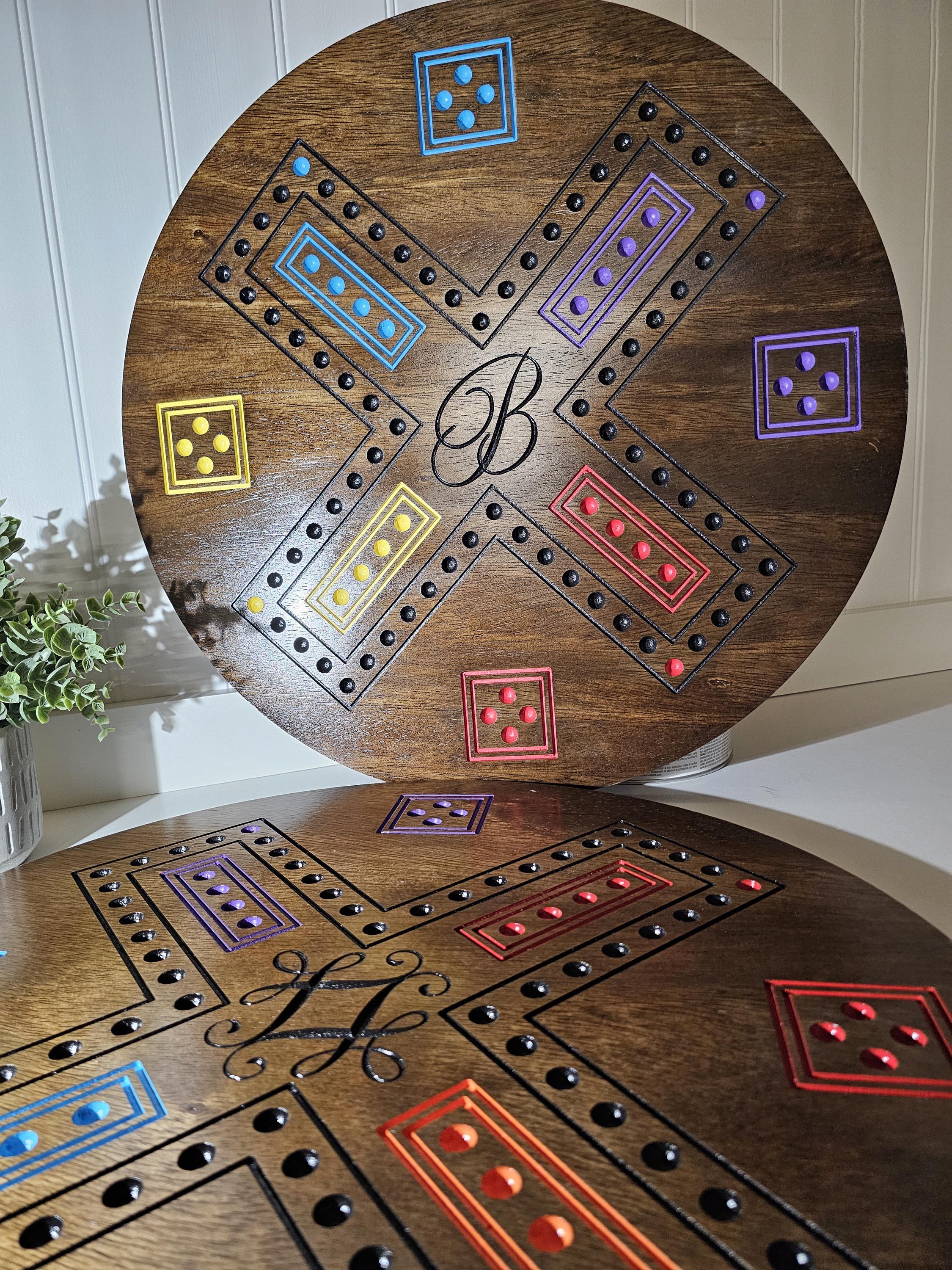 Custom Cards & Marbles Game Board/personalized/family Fun Game Night ...