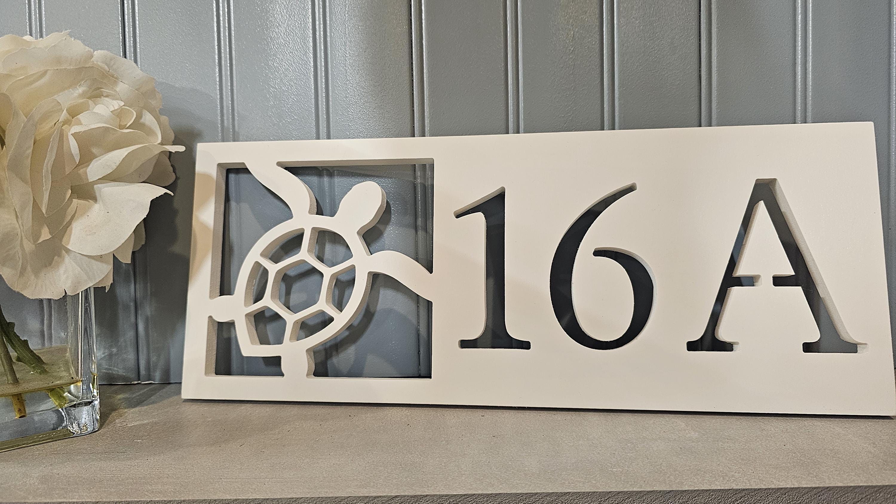 Custom Sea Turtle Address Sign: Weatherproof Coastal Decor - Etsy