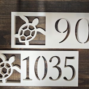 Custom Sea Turtle Address Sign: Weatherproof Coastal Decor - Etsy
