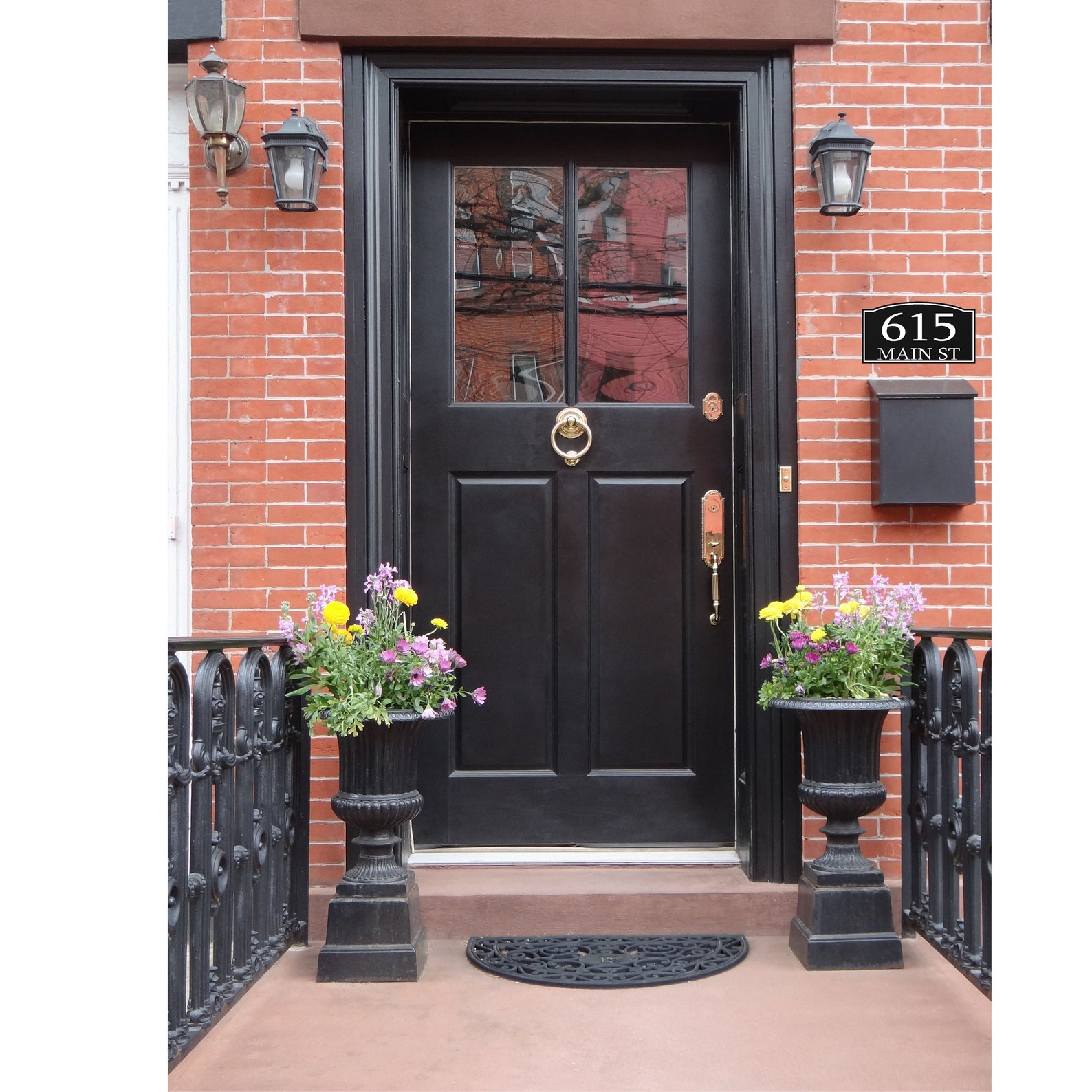 Custom House Address Sign, Driveway Address Sign, Front Porch Address ...