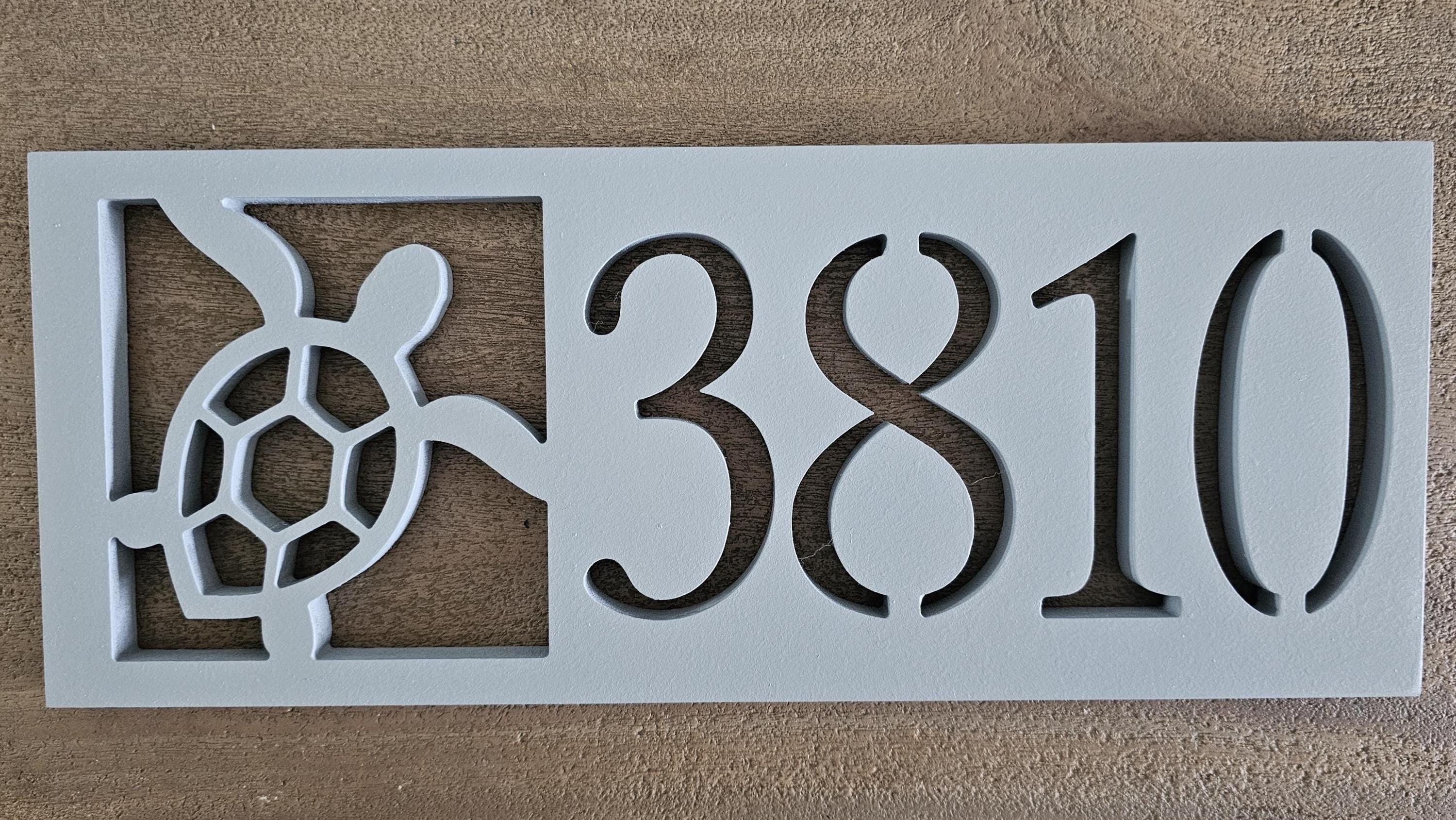Custom Sea Turtle Address Sign: Weatherproof Coastal Decor - Etsy