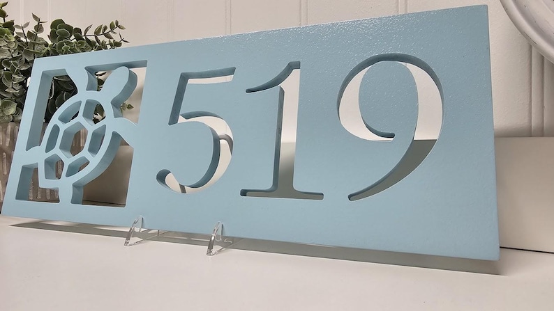 Custom Sea Turtle Address Sign: Weatherproof Coastal Decor - Etsy
