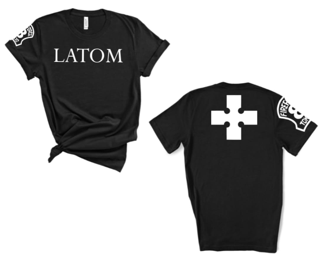 Fire Force Front & Back Graphic Tee, Fire Force Shirt, Latom Shirt ...