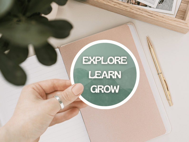Explore, Learn, Grow. Motivational Sticker, Decal. Place in Your Home ...
