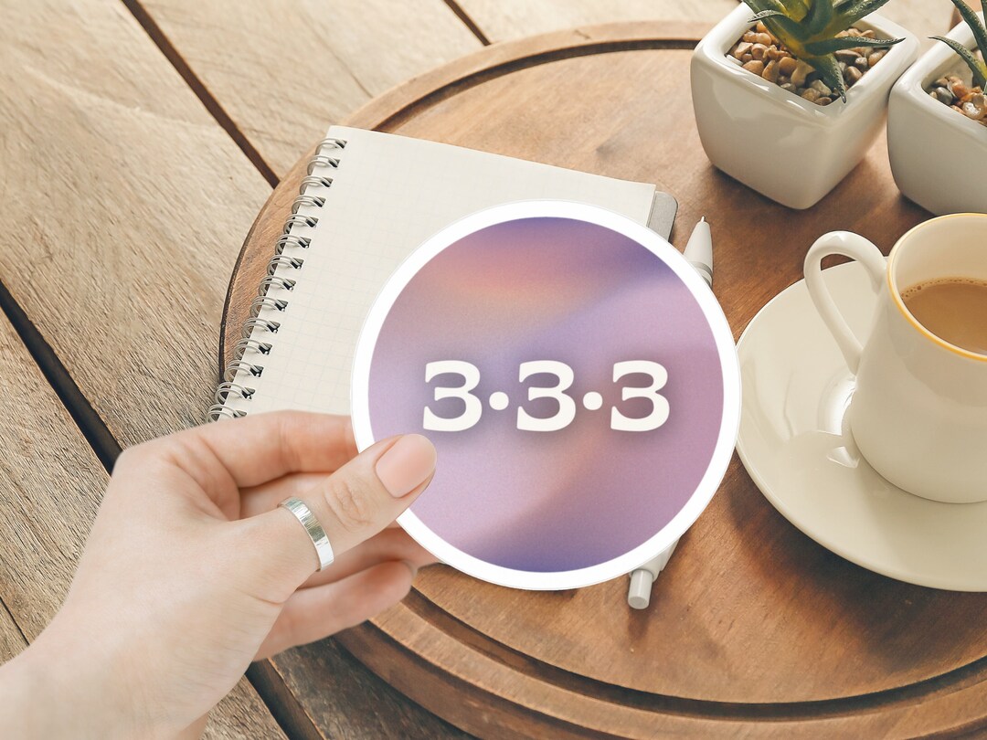 333 Rule for Anxiety. Coping Sticker, Reusable Decal. Place on Mirrors ...