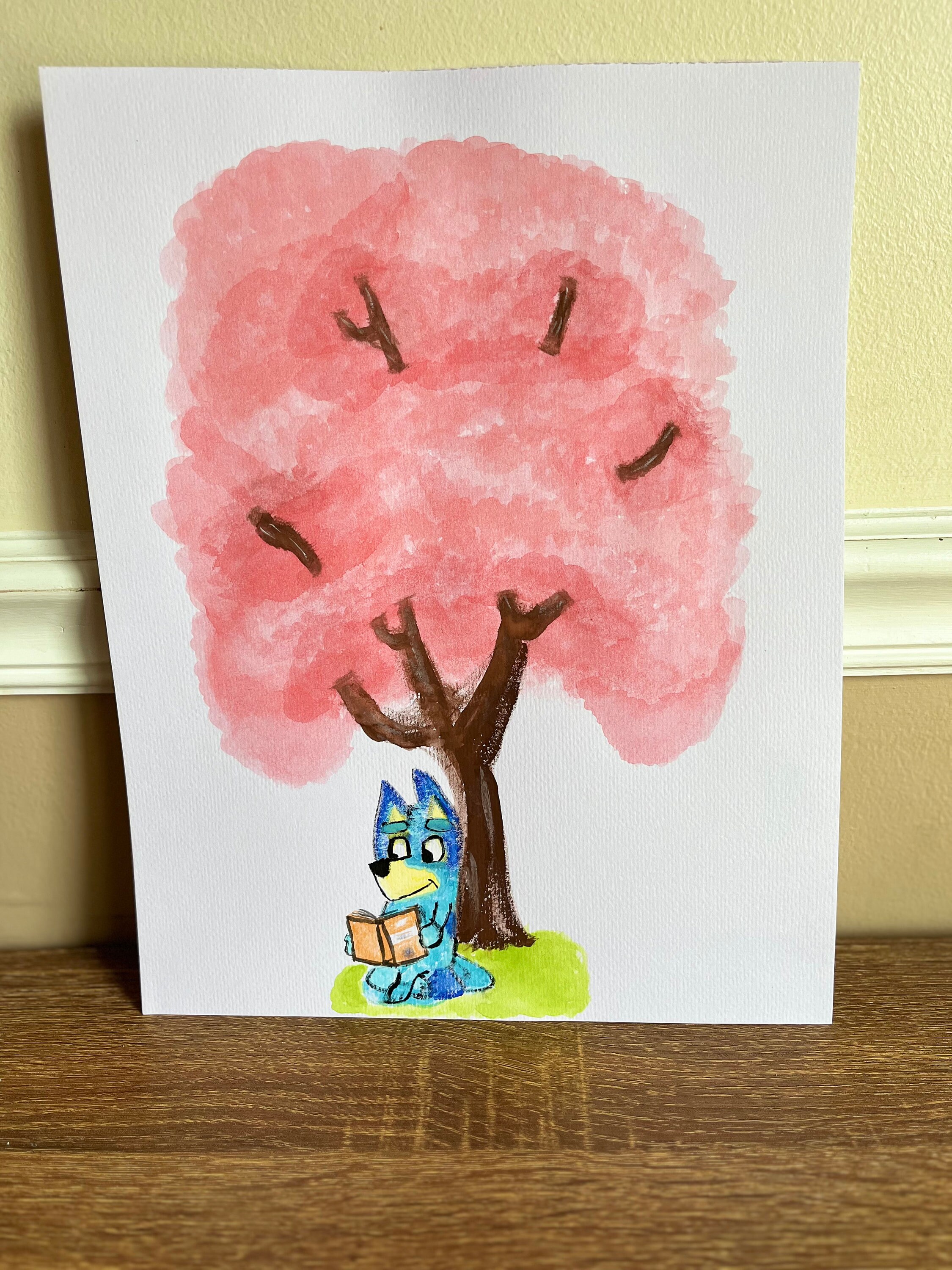 Bluey Reading Under A Tree - Etsy