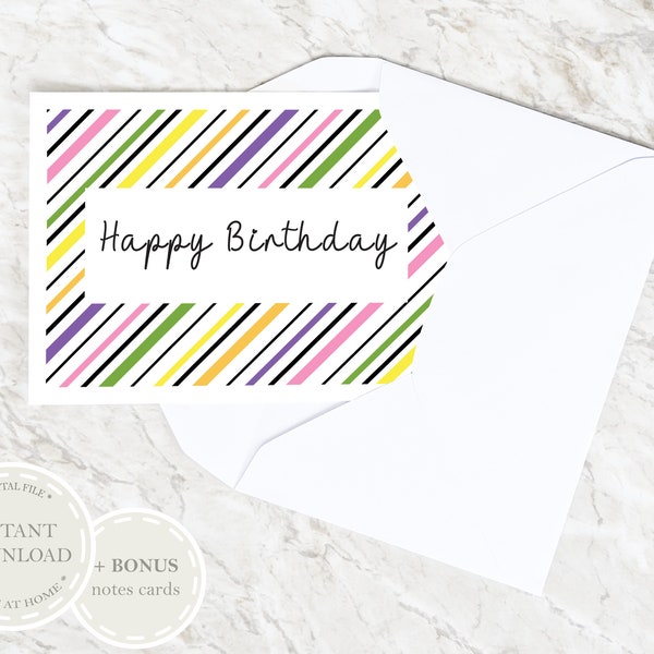 Printable Note Card - Etsy