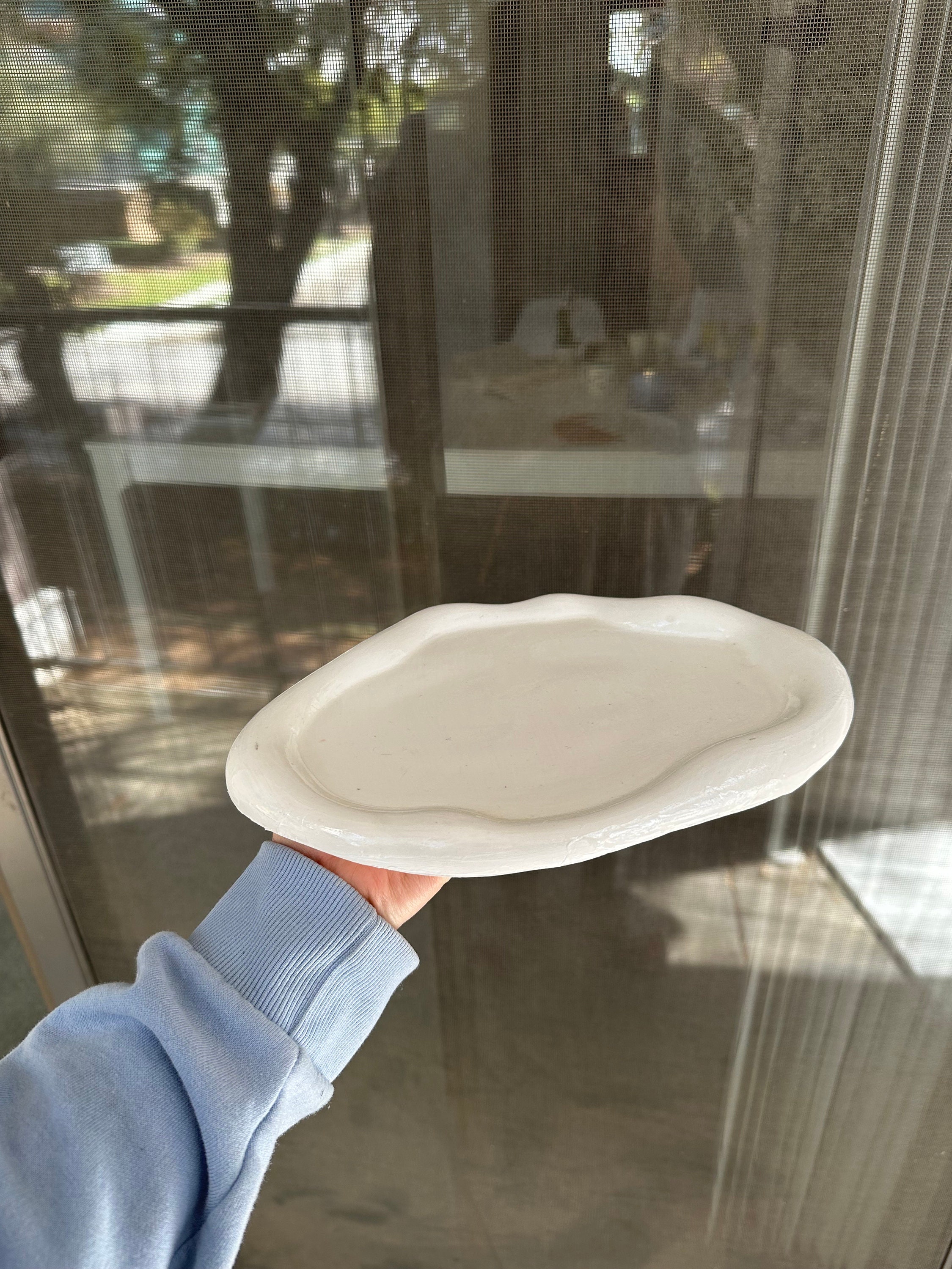 Concrete Tray Wavy Display Tray Coffee Table Tray Make up Tray Jewerly ...