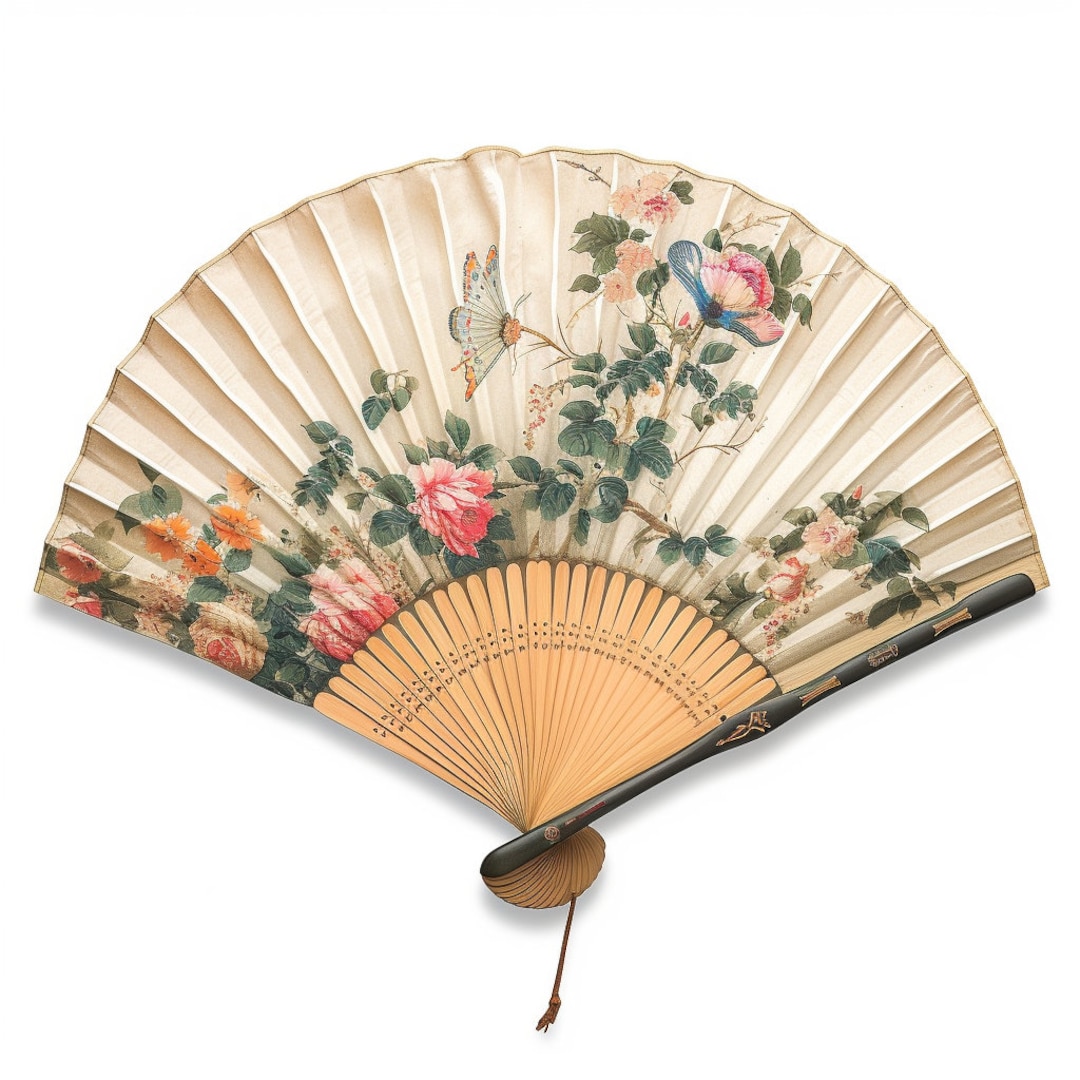 Tropical Hand Painted Fan - Etsy