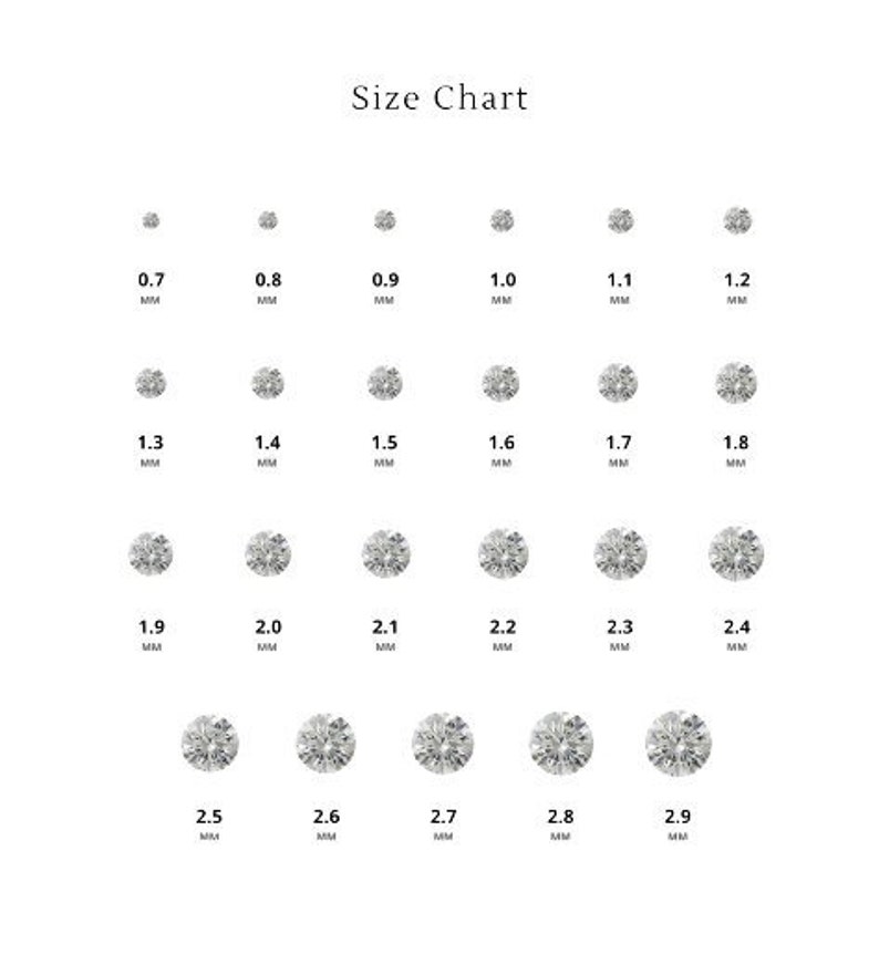Melee Diamonds - DEF Colour Round Brilliant Cut White Clear Diamond 1 ...