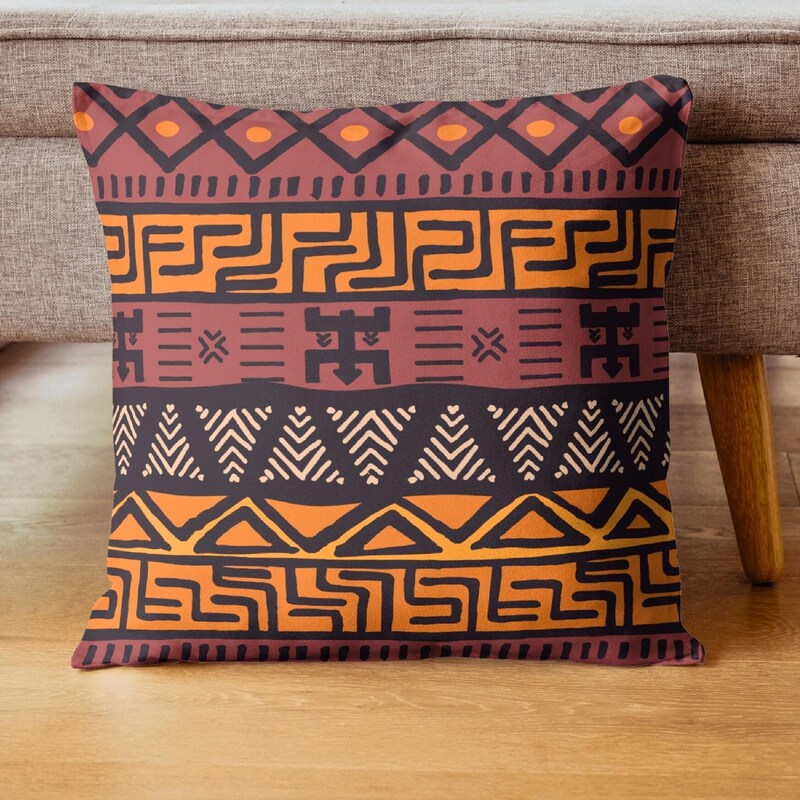 African Print Pillow - Etsy