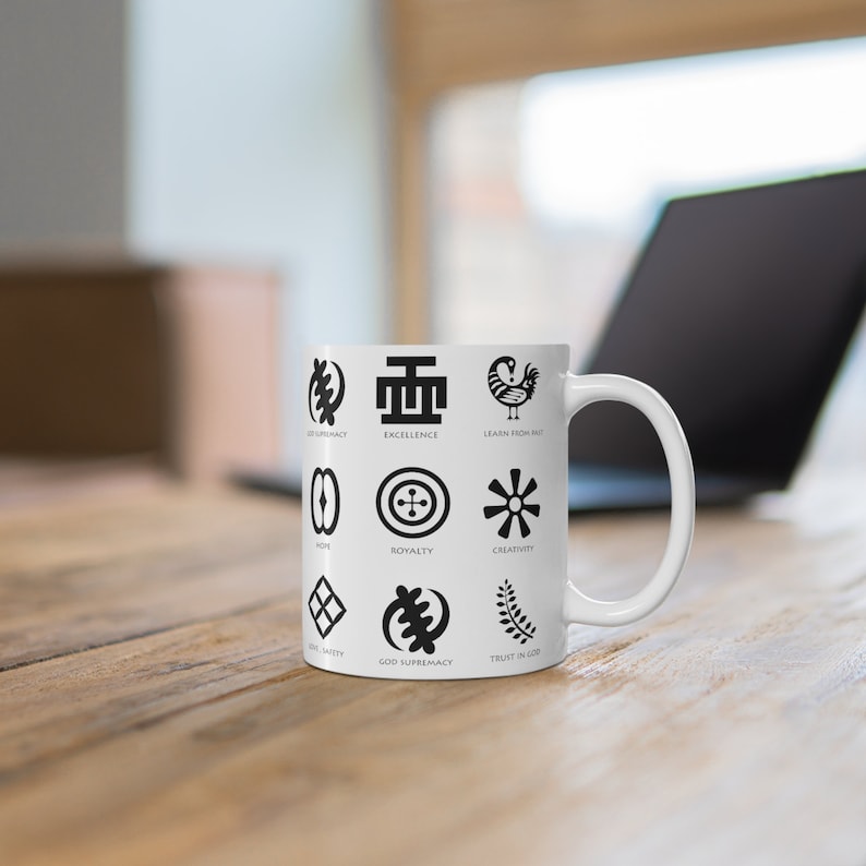 Adinkra Symbols Coffee Mug: African Akan Culture, Ghana Pride - Etsy Canada
