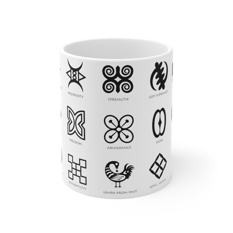 Adinkra Symbols Coffee Mug: African Akan Culture, Ghana Pride - Etsy Canada