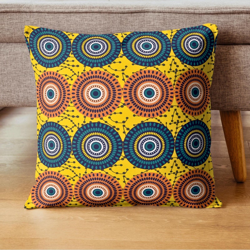 African Print Pillow - Etsy