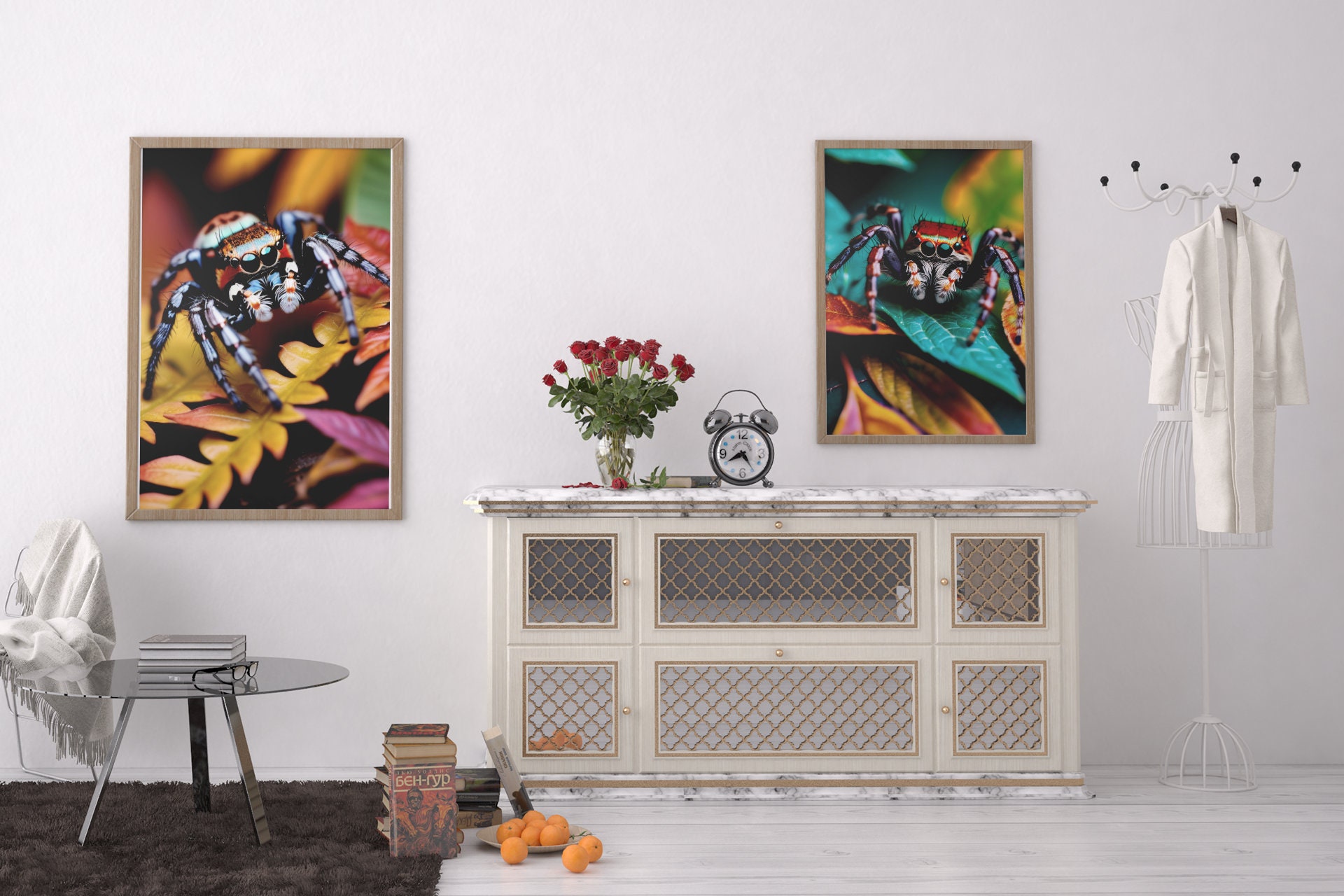 Fine Art Jumping Spider Poster. Jumping Spider Gifts, Saint Patricks ...