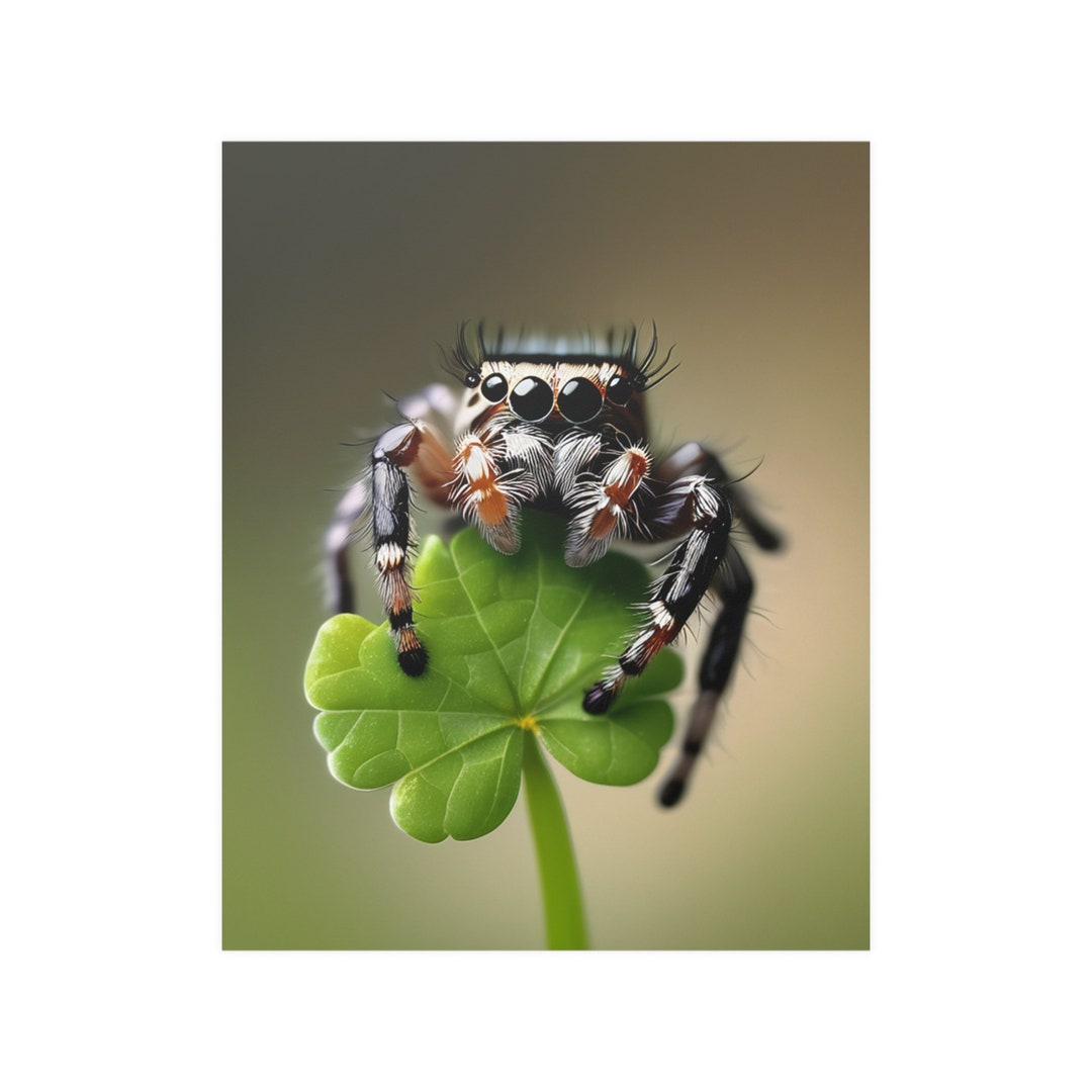 Premium St. Patricks Day Jumping Spider Poster. Jumping Spider Gifts ...