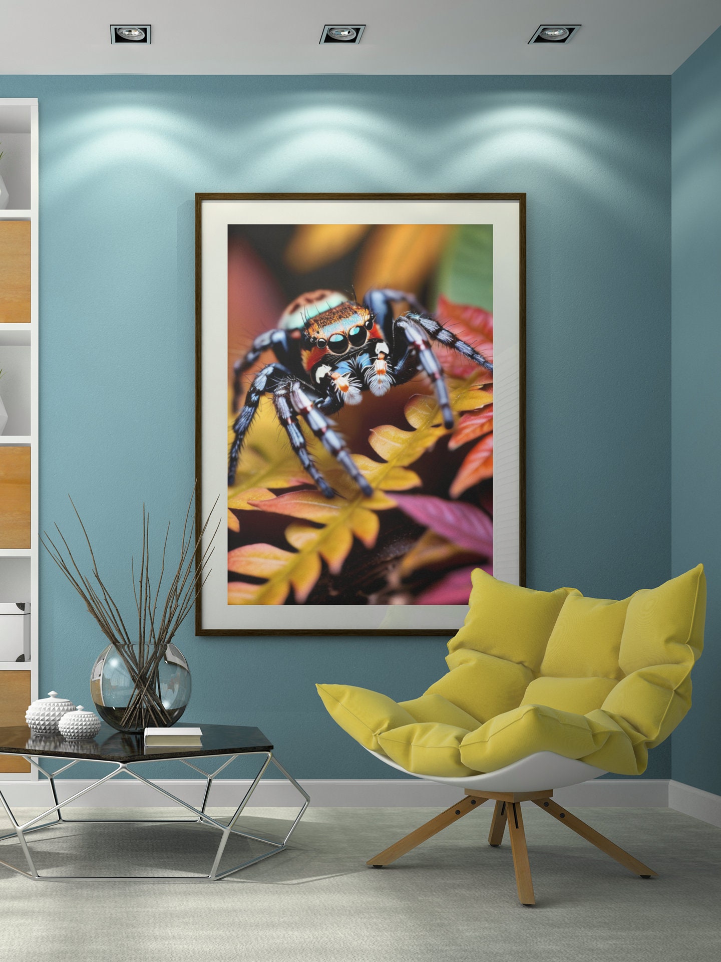 Fine Art Jumping Spider Poster. Jumping Spider Gifts, Saint Patricks ...