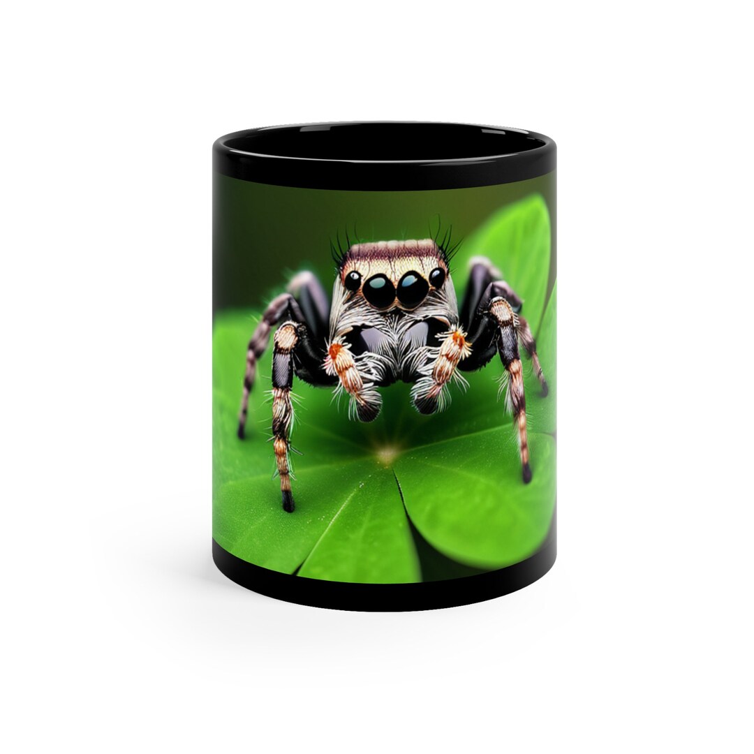 St. Patricks Day Jumping Spider Mug. Coffee Cup, Bug Mug, Saint ...