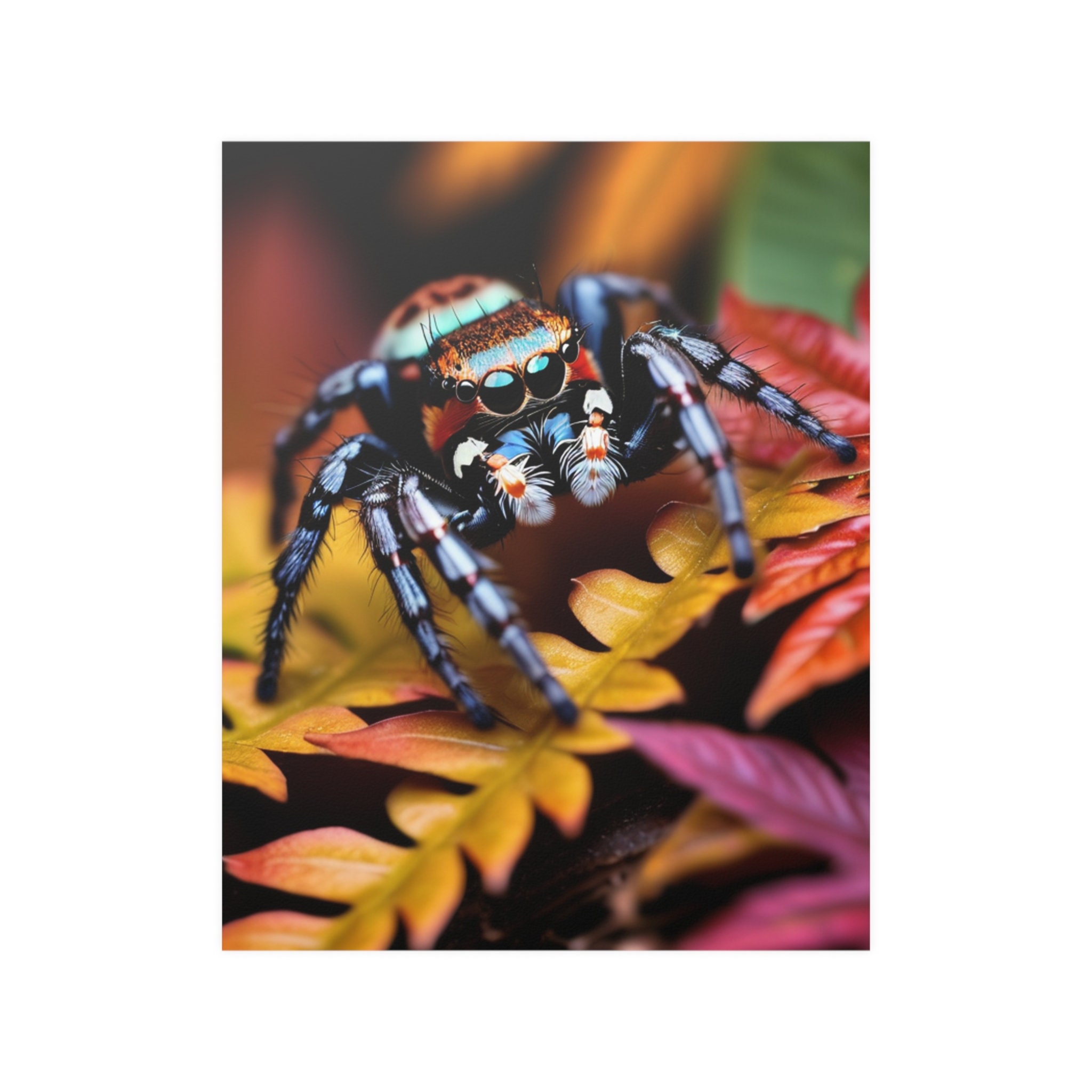 Fine Art Jumping Spider Poster. Jumping Spider Gifts, Saint Patricks ...
