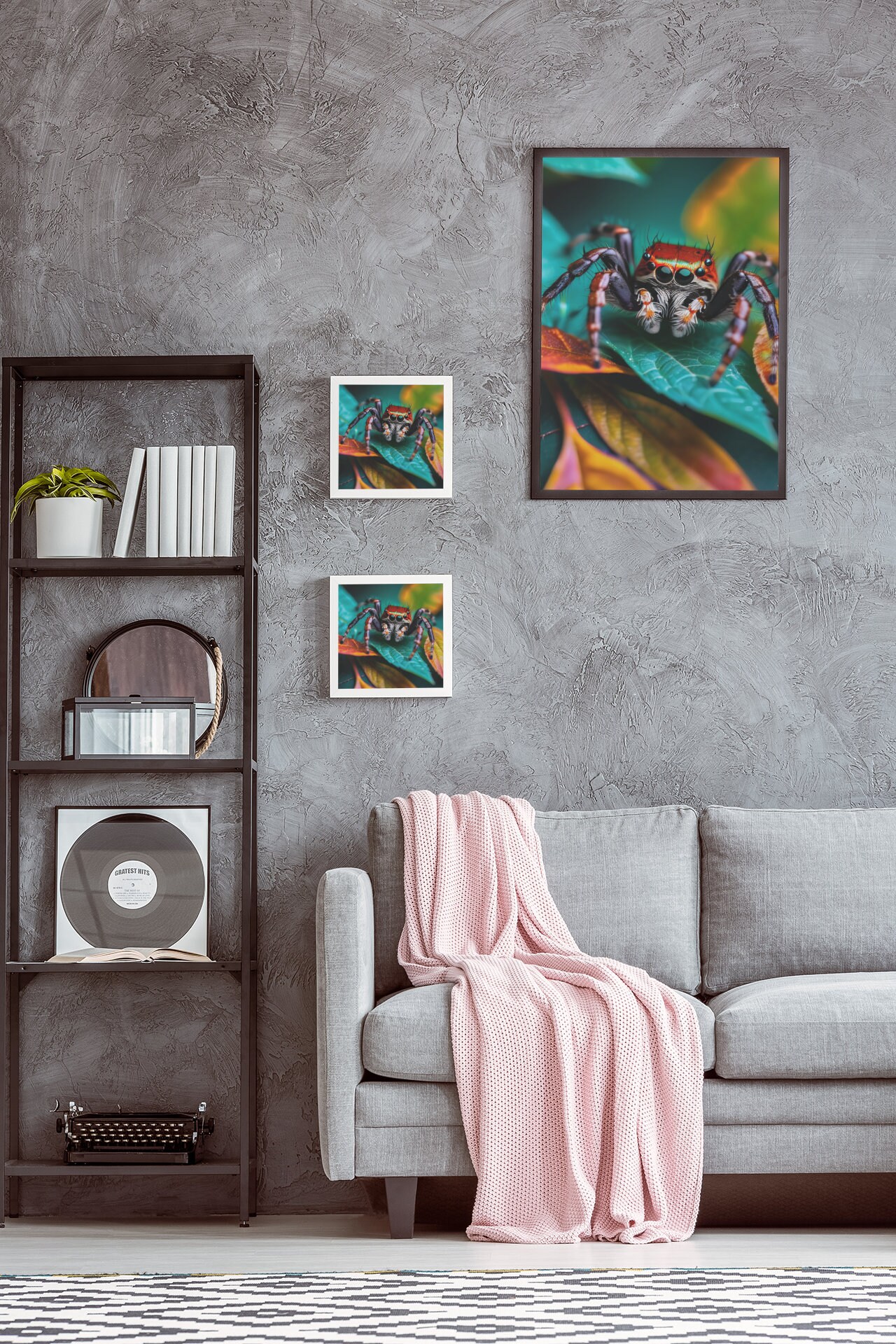 Fine Art Jumping Spider Poster. Jumping Spider Gifts, Saint Patricks ...