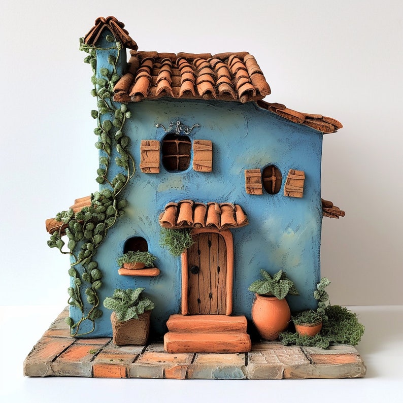 Clay Miniature Farmhouses for Country Comfort - Etsy