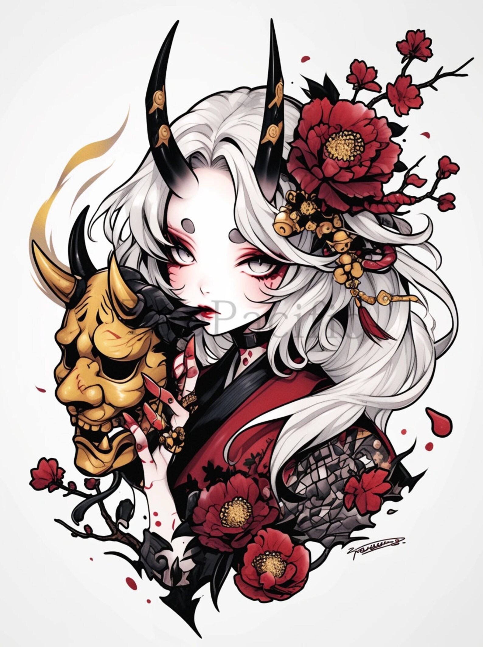 Neo-traditional Tattoo Art Prints Set of 10 Gothic Victorian Designs ...