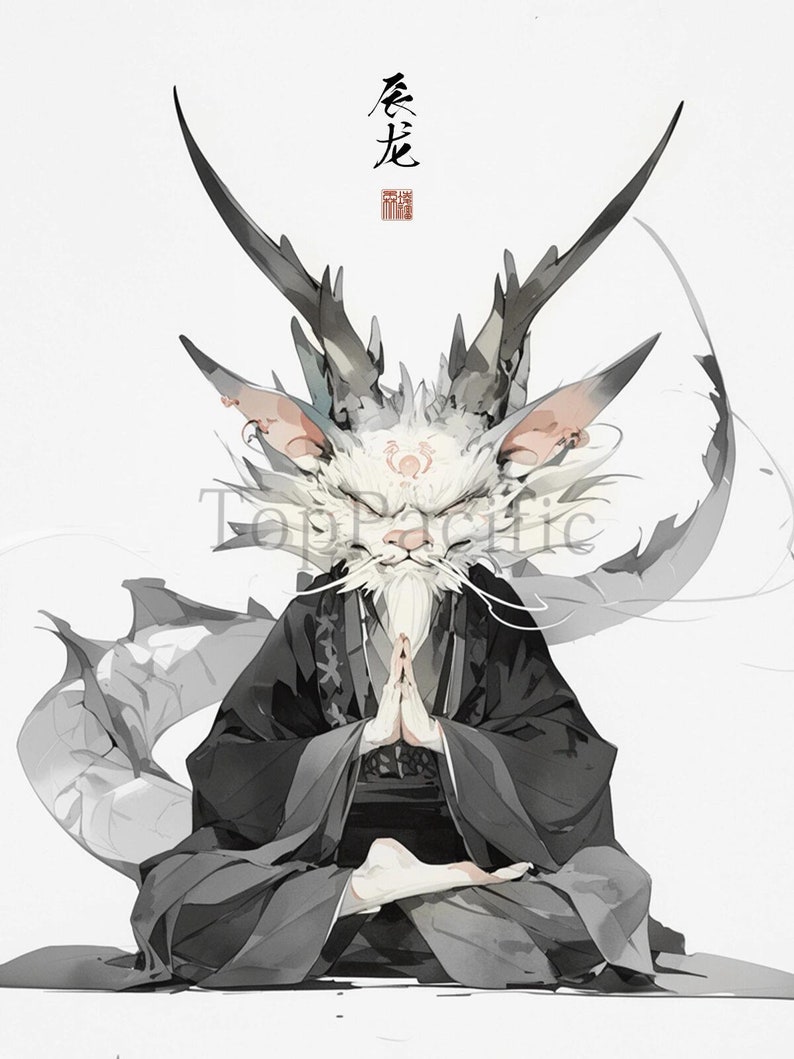 Zen Chinese Zodiac Art Prints 1st Set of 6 Rat, Ox, Tiger, Rabbit ...