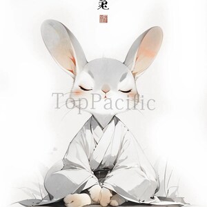 Zen Chinese Zodiac Art Prints 1st Set of 6 Rat, Ox, Tiger, Rabbit ...