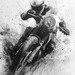 Biker Flash Art Prints Set of 8 Motorcycle Rider Designs - Vintage ...