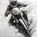Biker Flash Art Prints Set of 8 Motorcycle Rider Designs - Vintage ...