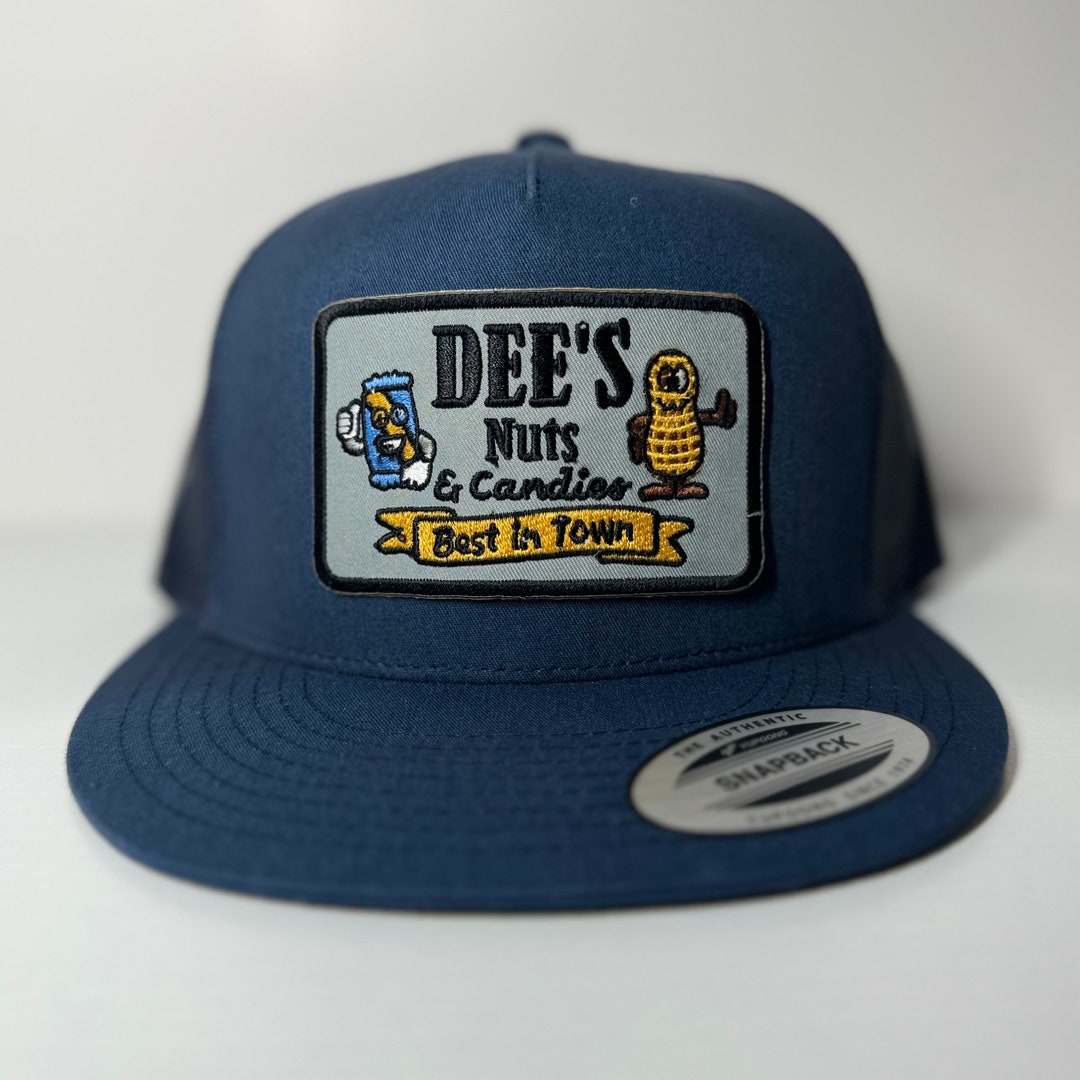 Personalized Dee's Nuts Blue Trucker Snapback, Funny Hat, Vintage Hat ...