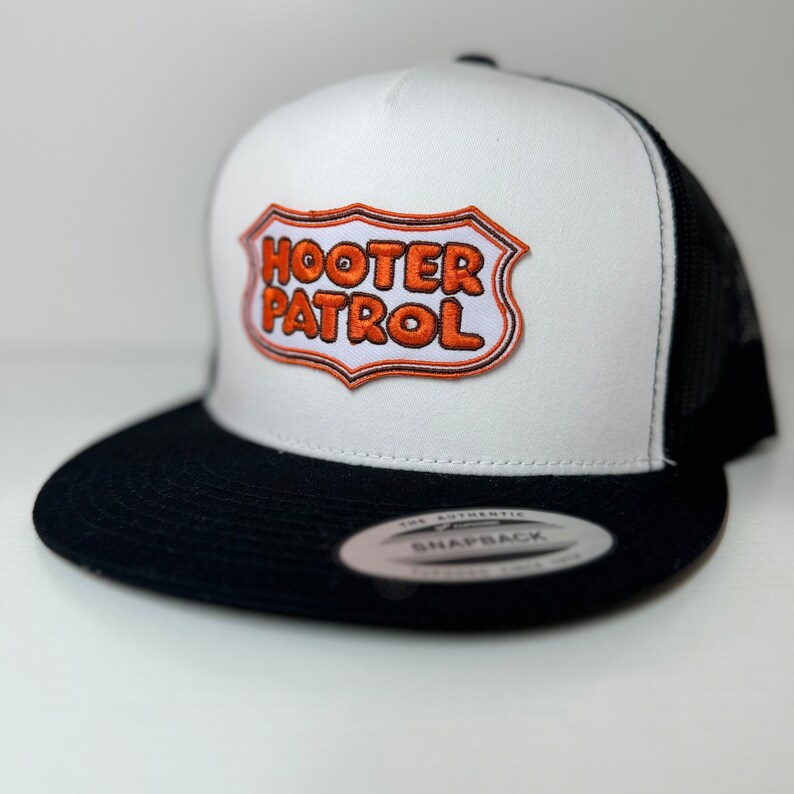 Hooter Patrol Brown & White Trucker Hat, Funny Hat, Retro Mesh Back ...