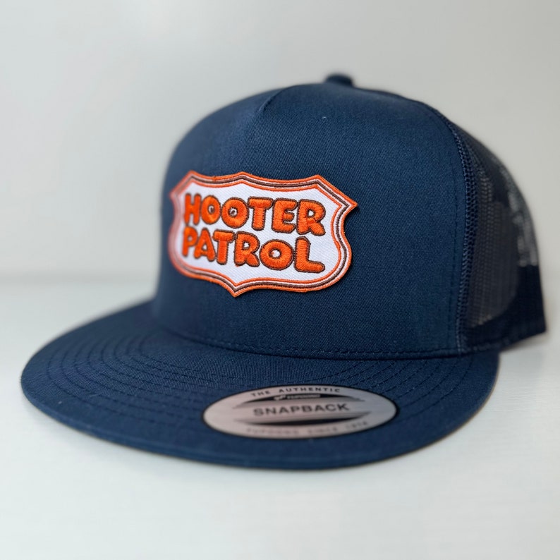 Hooter Patrol Brown & White Trucker Hat, Funny Hat, Retro Mesh Back ...
